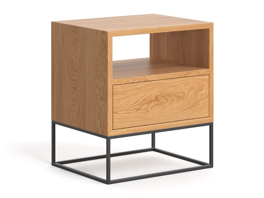 Chevet Aquarius de style contemporain 1 niche en chêne massif - Chevet ...