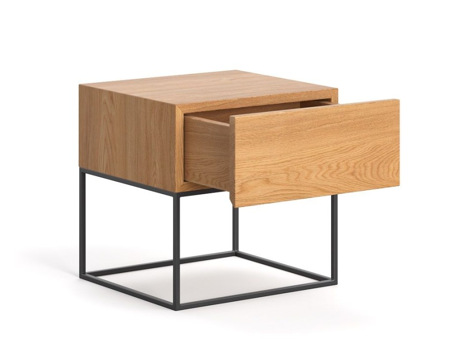 Chevet Aquarius de style contemporain 1 niche en chêne massif - Chevet ...