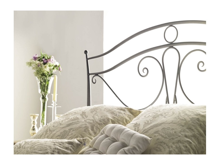 Lits en fer forgé 1 ou 2 personnes, noir ou blanc - Le monde du lit