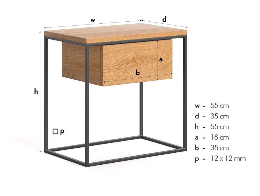 Chevet Ottawa en chêne massif FSC | Fabrication européenne | Le Monde ...