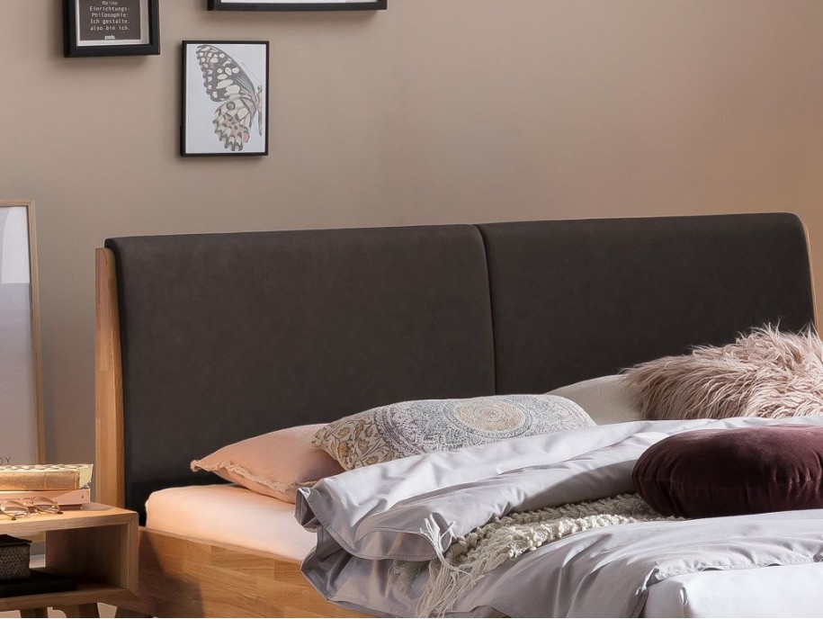 Lit Simon en chêne massif bianco haut de gamme | Le Monde du Lit