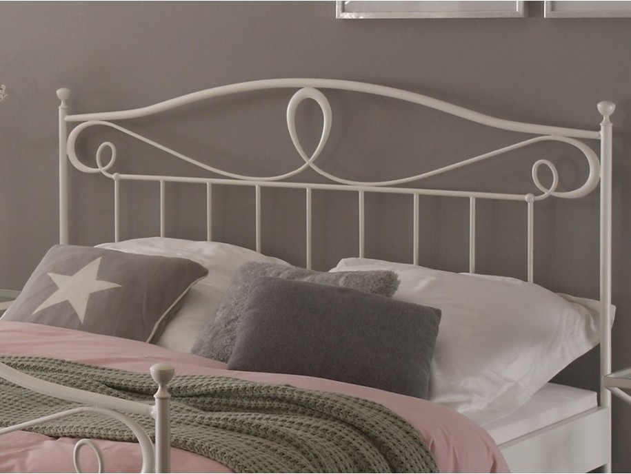 Lits en fer forgé 1 ou 2 personnes, noir ou blanc - Le monde du lit