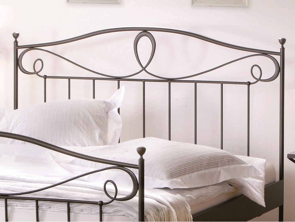 Lit Lurano 2 en fer forgé. Hasena. Meuble haut de gamme.